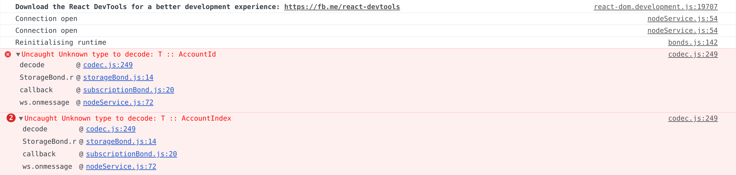 `Unknown type to decode: T :: AccountId` && ` AccountIndex` · Issue #11 · paritytech/substrate ...