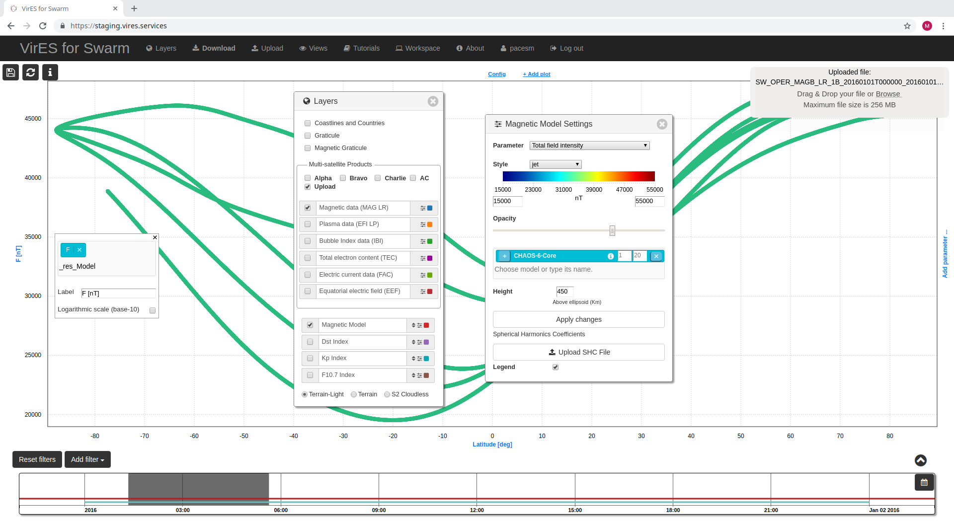 Model residuals not displayed for uploaded data. · Issue #343 · ESA-VirES/WebClient-Framework ...