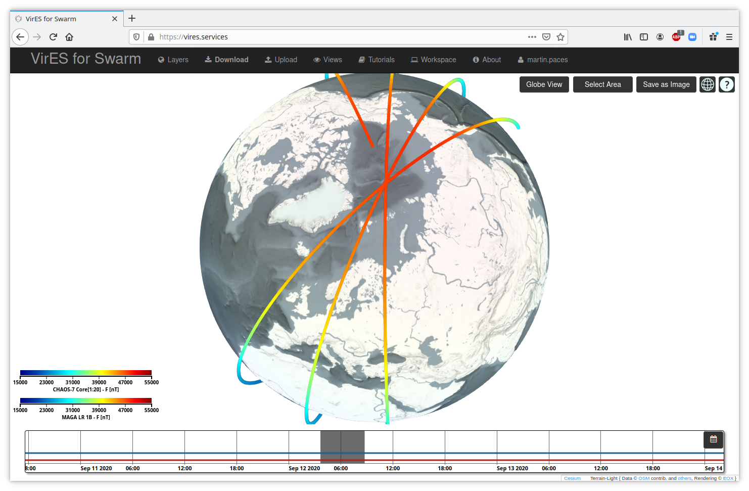 Re-loaded client does not display model residuals. · Issue #413 · ESA-VirES/WebClient-Framework ...