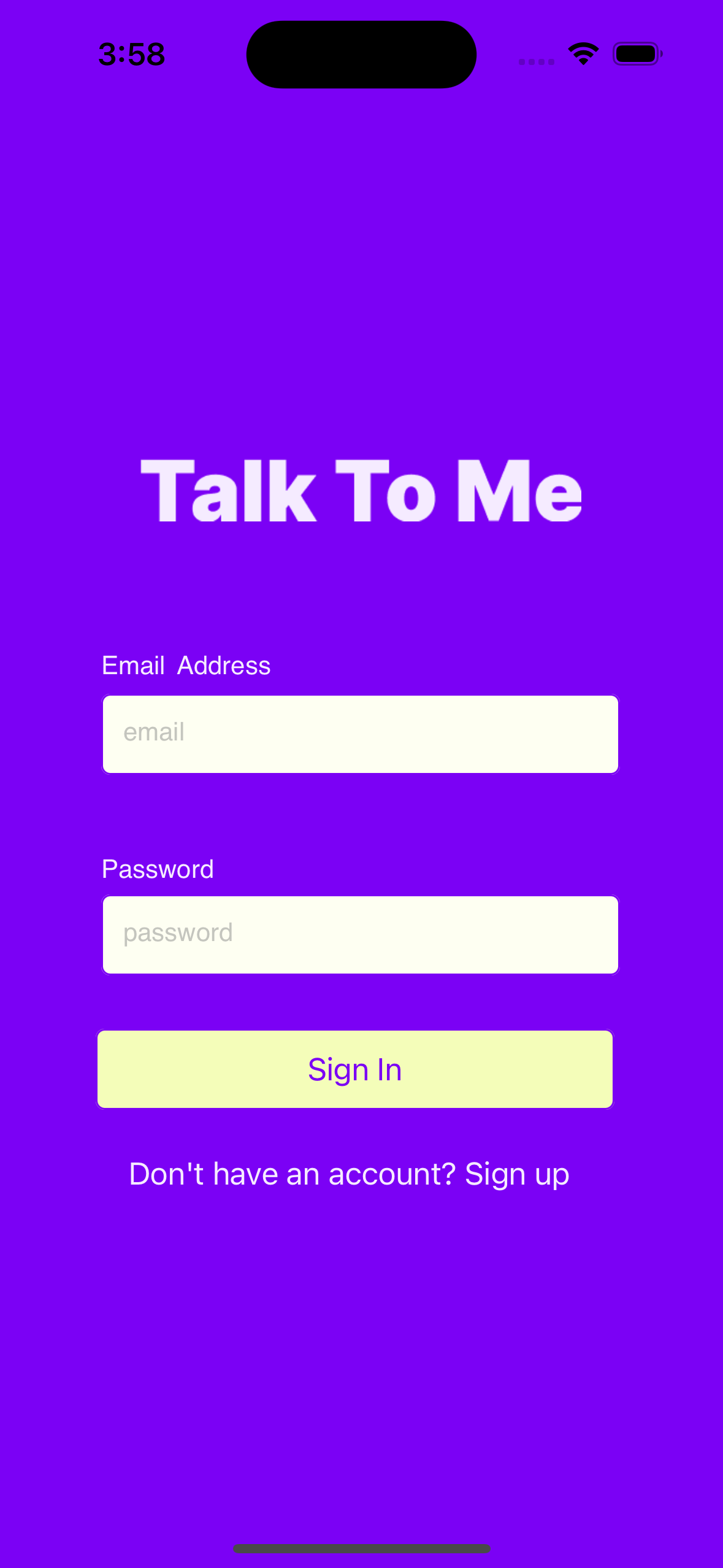 GitHub - ashleyrennee/TalkToMe: TalkToMe is a simple chat app exercise