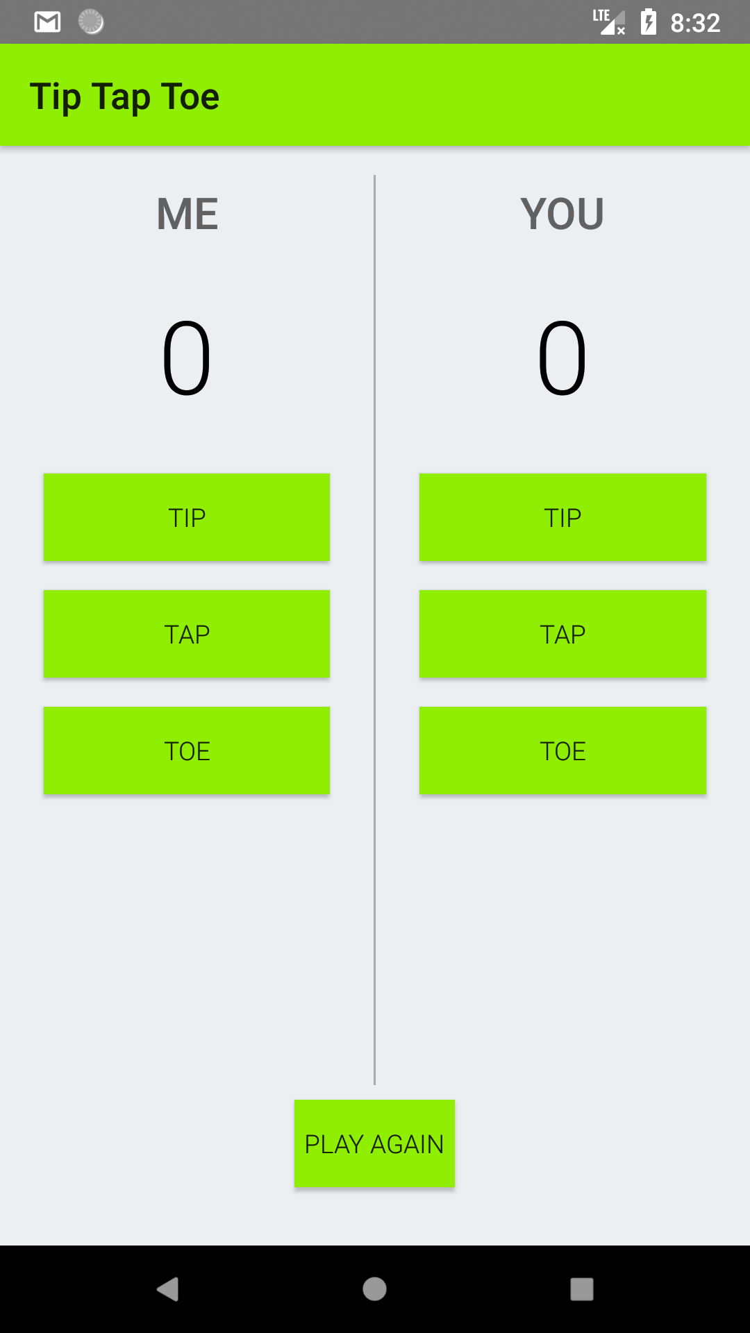 GitHub - SanamNewB/TipTapToe: An interactive button game