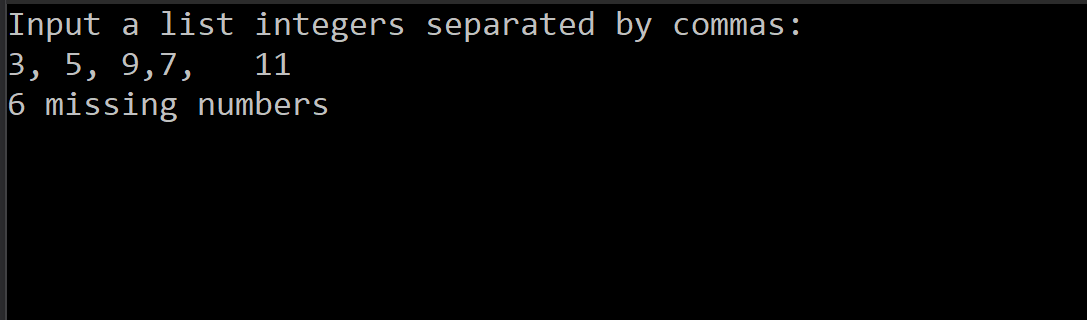 w3resource.com Problem 58 - Write a C# program which will accept a list ...