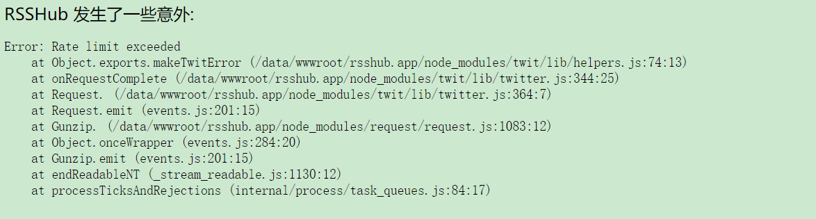 twitter 部分用户RSS订阅失败 · Issue #2350 · DIYgod/RSSHub · GitHub