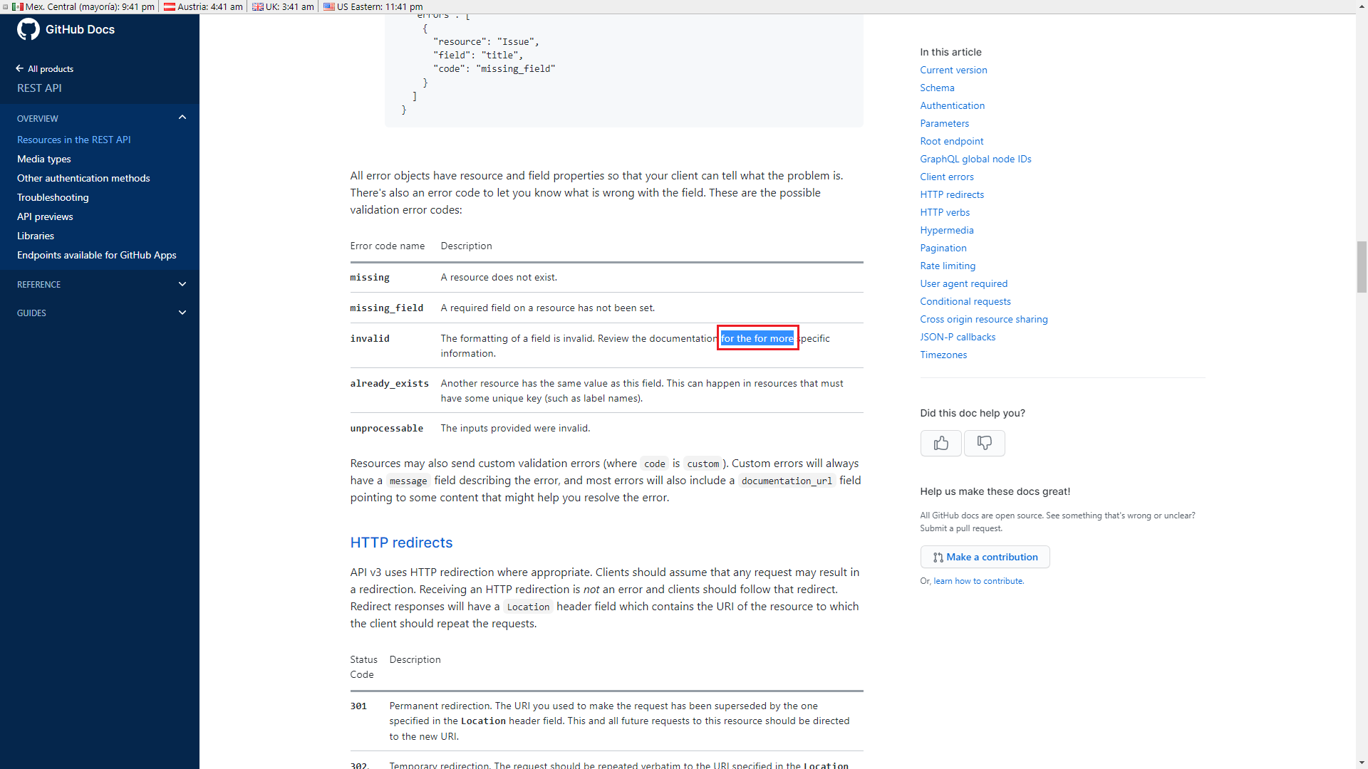 Typo in Resources in the rest API · Issue #2289 · github/docs · GitHub