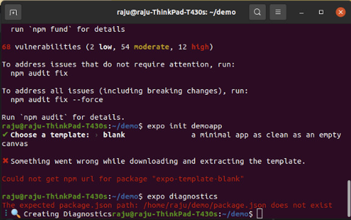 couldn't initiate a new project · Issue #4220 · expo/expo-cli · GitHub