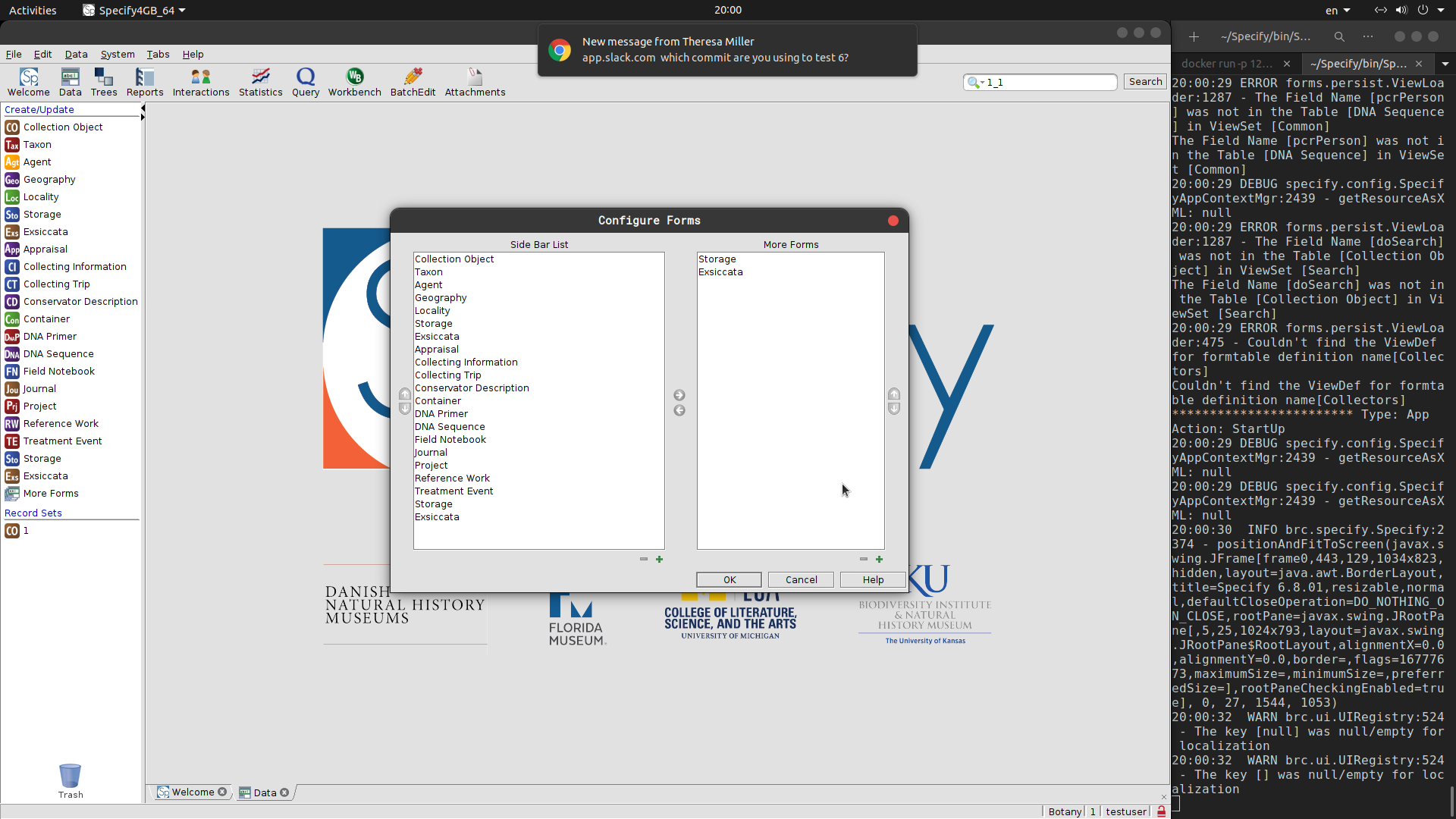 Exsiccata form lost · Issue #486 · specify/specify6 · GitHub
