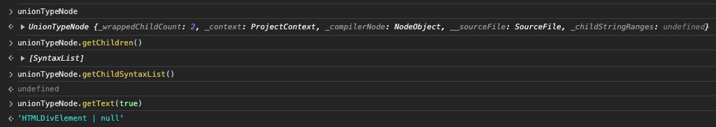 .getChildSyntaxList() unexpectedly returns undefined for UnionTypeNode ...