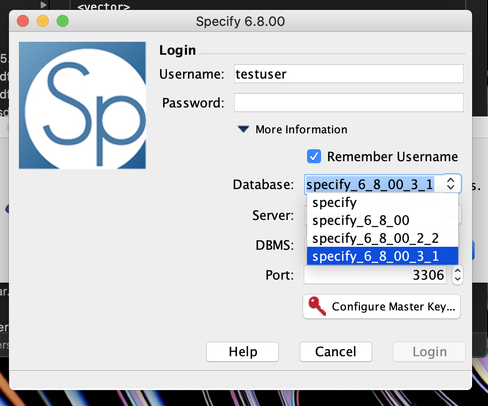 Stop saving wrong database names · Issue #423 · specify/specify6 · GitHub