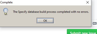Fix "Please contact cutomer suppoer" msg · Issue #521 · specify/specify6 · GitHub