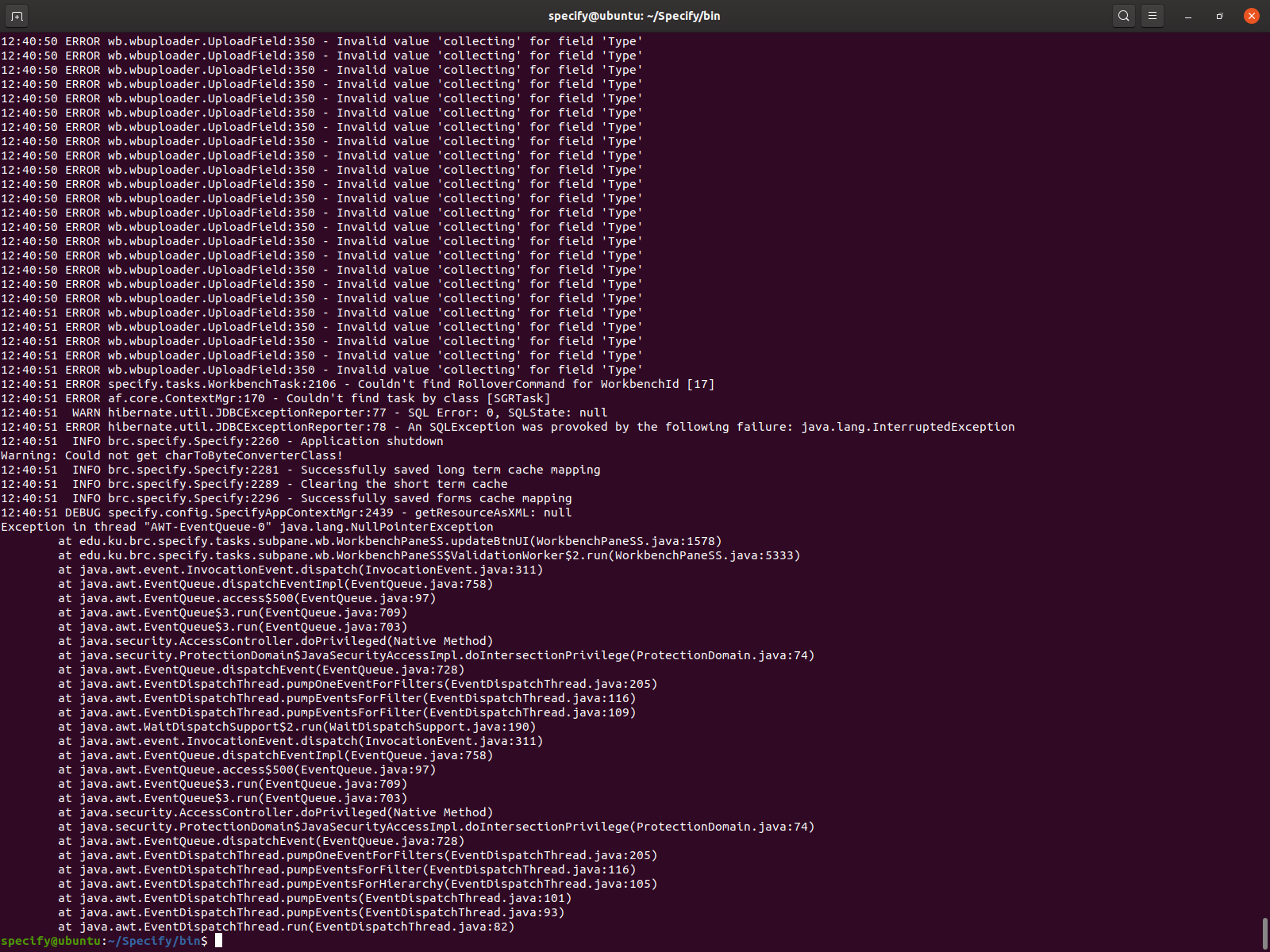 Java NullPointerException in BatchEdit · Issue #539 · specify/specify6 · GitHub