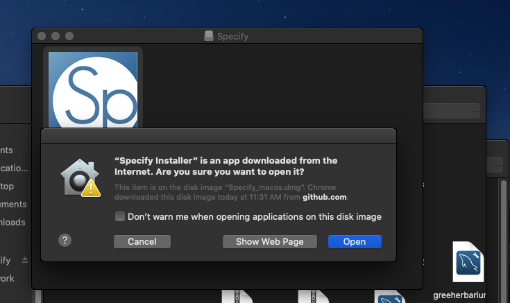 Warning message when installing Specify 6.7.04 · Issue #625 · specify/specify6 · GitHub