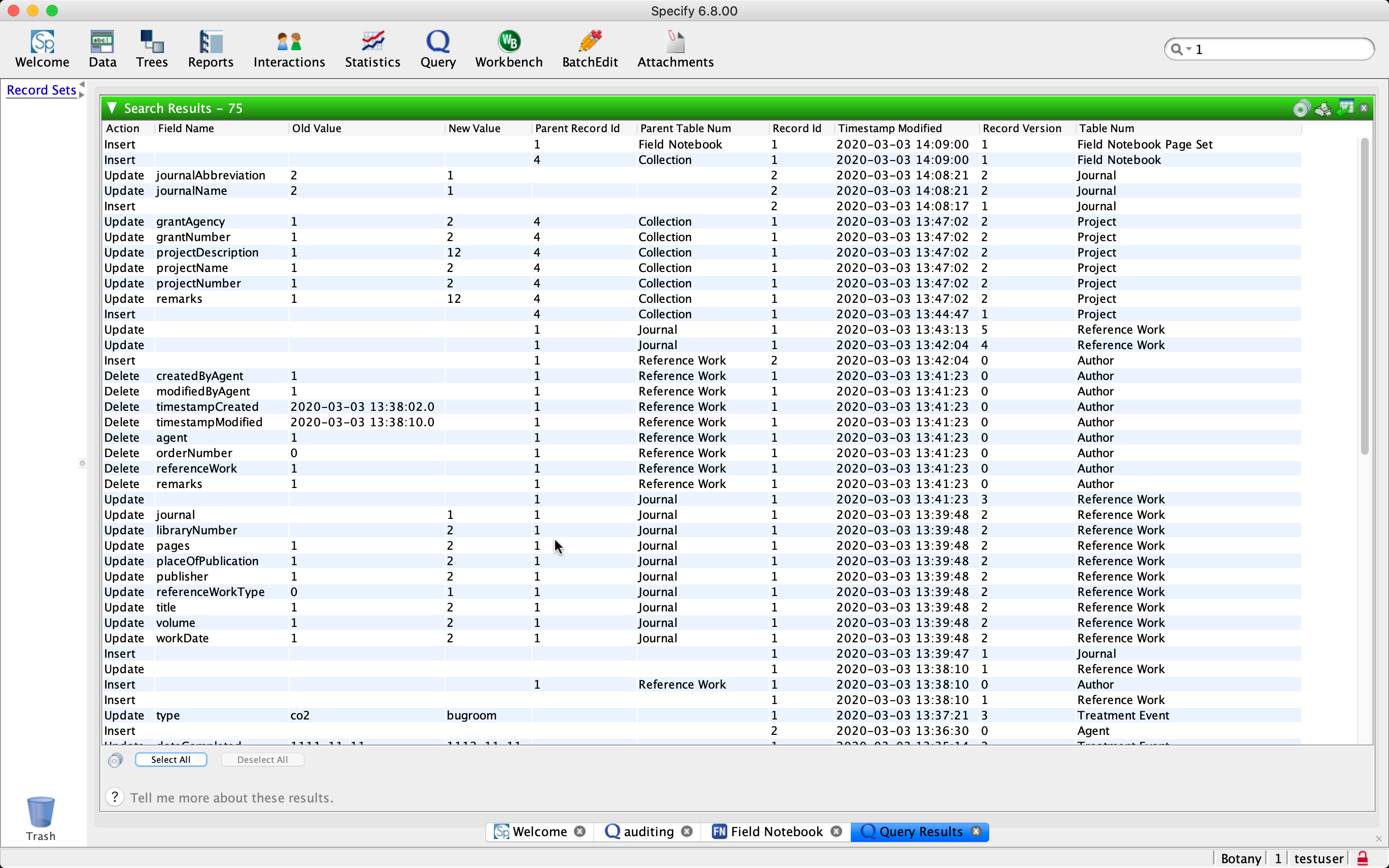 Add a button to rerun the query · Issue #639 · specify/specify6 · GitHub
