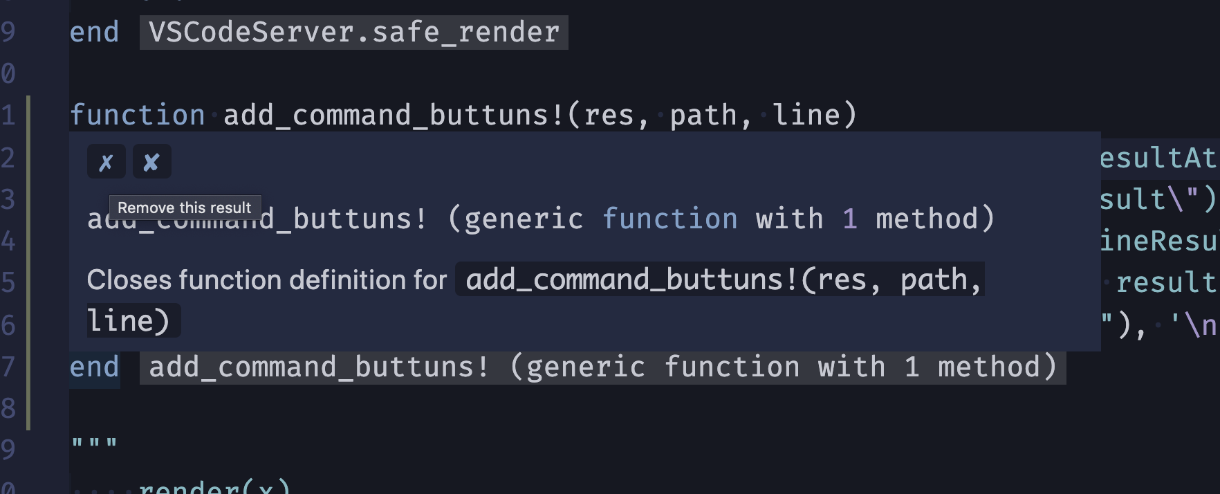 Add Clean Inline Results Commands To · Issue 1396 · Julia Vscodejulia Vscode · Github