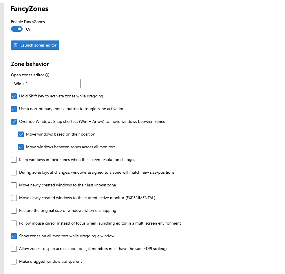 FancyZone does not work well on 4 monitor setup · Issue #6545 · microsoft/PowerToys · GitHub