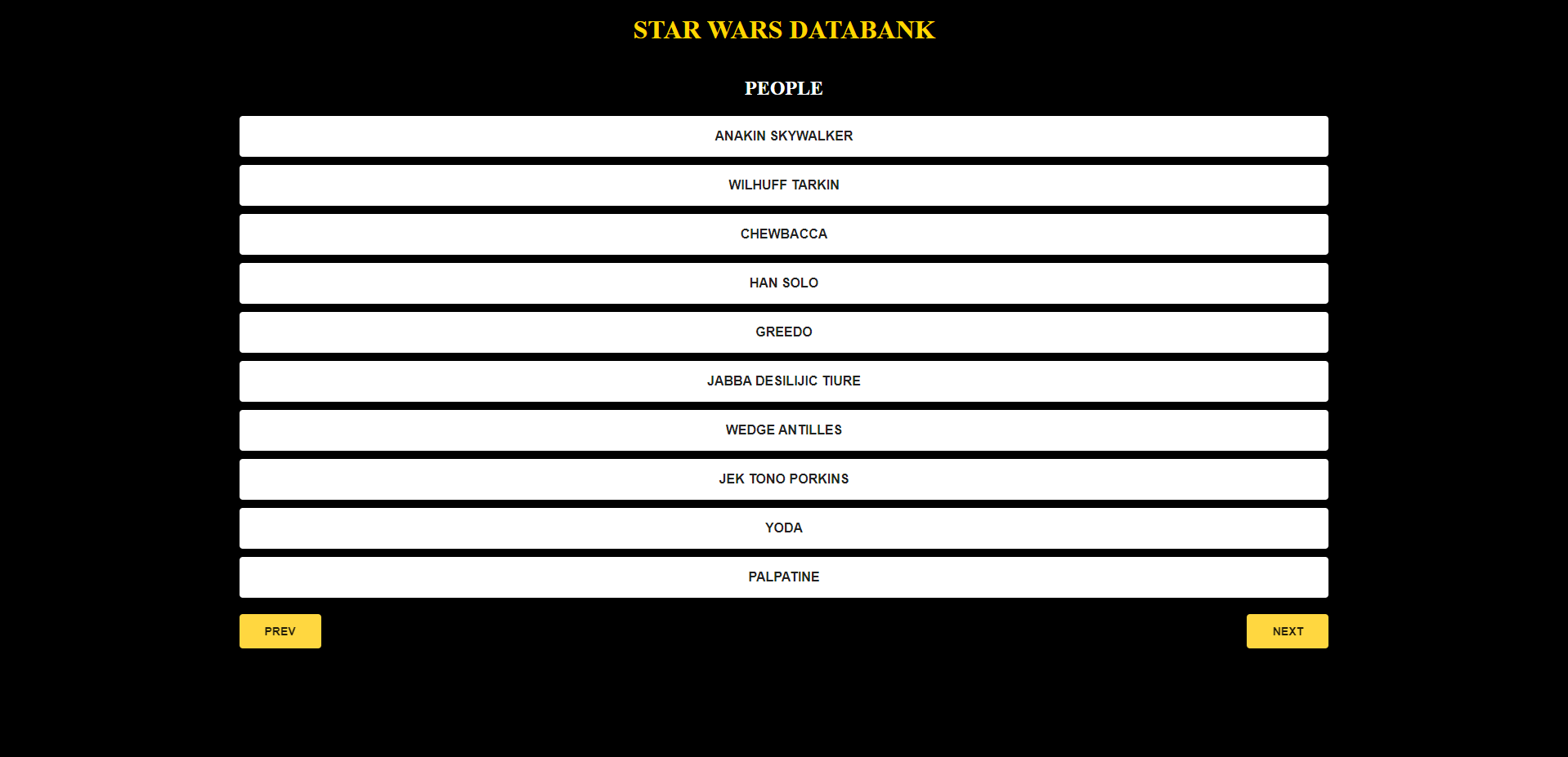 GitHub - ezpher/starwars-databank: an angular implementation of a starwars databank that ...