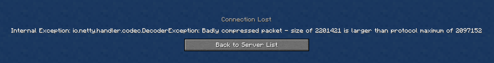 [HELP PLS] BADLY COMPRESSED PACKET · Issue #1802 · Rz-C/Mohist · GitHub