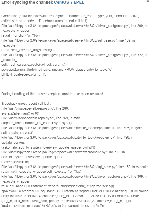 2022.11 - Webui claims all repos failing since Uyuni updated, but logs look fine. · Issue #6193 ...