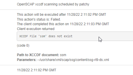 spacecmd gives incorrect help message for scap_schedulexccdfscan · Issue #6225 · uyuni-project ...