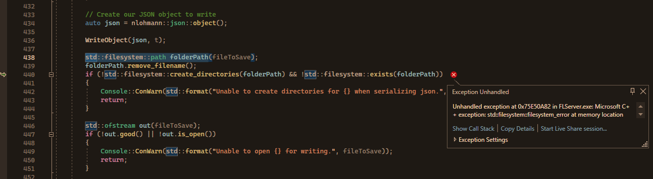 Crash if FLHook.json is missing · Issue #151 · TheStarport/FLHook · GitHub