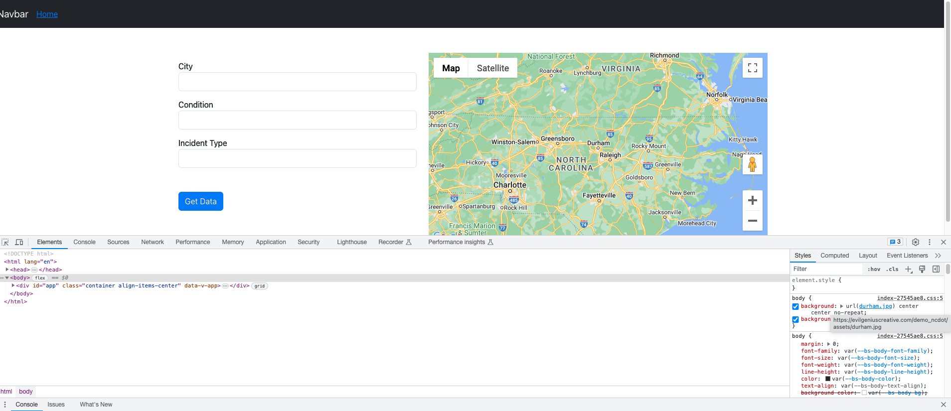 Page Background Image Does Not Show Up On Npm Run Build Ftp · Issue