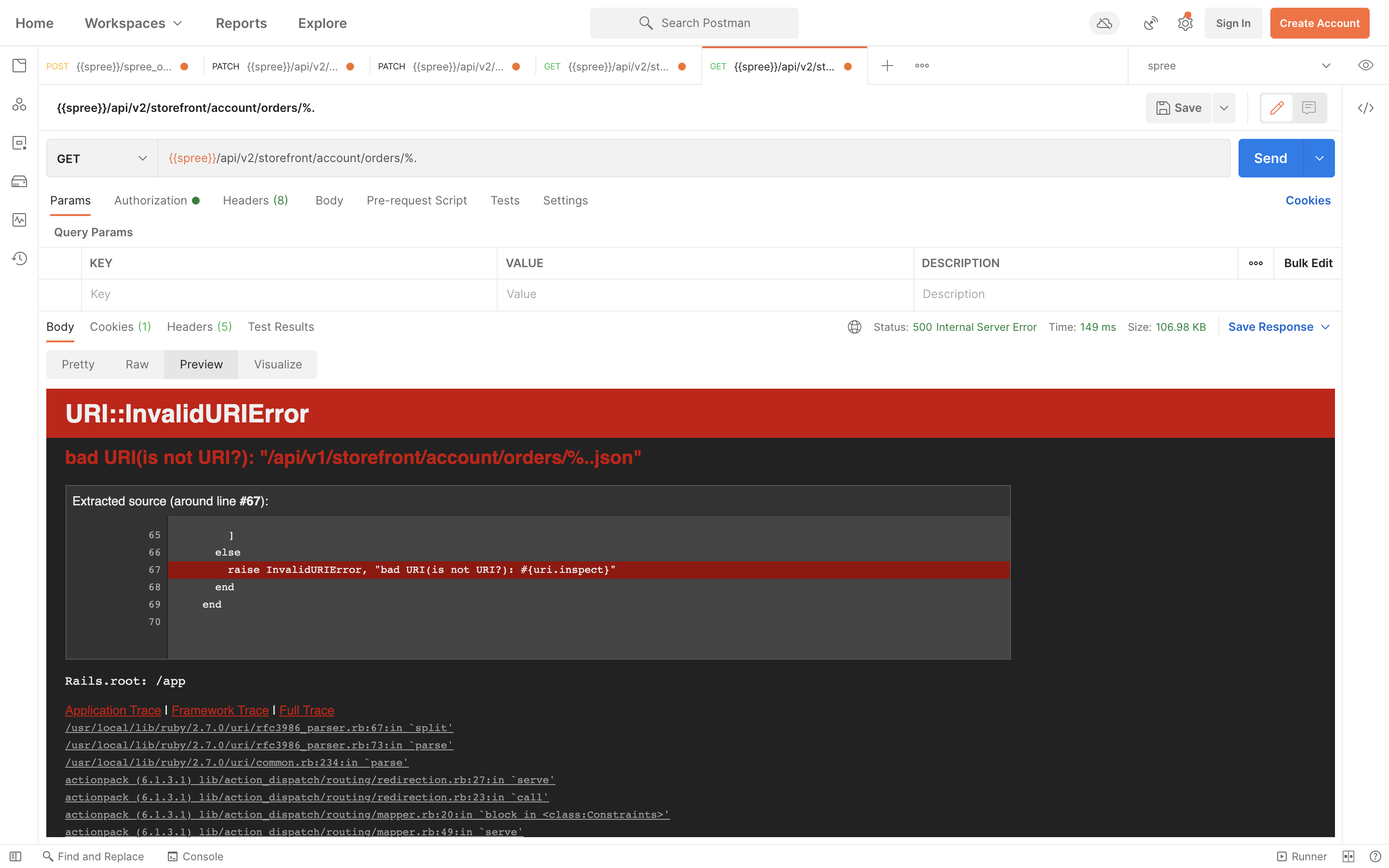 Malformed request body or parameters cause "Internal Server Error" · Issue #10971 · spree/spree ...