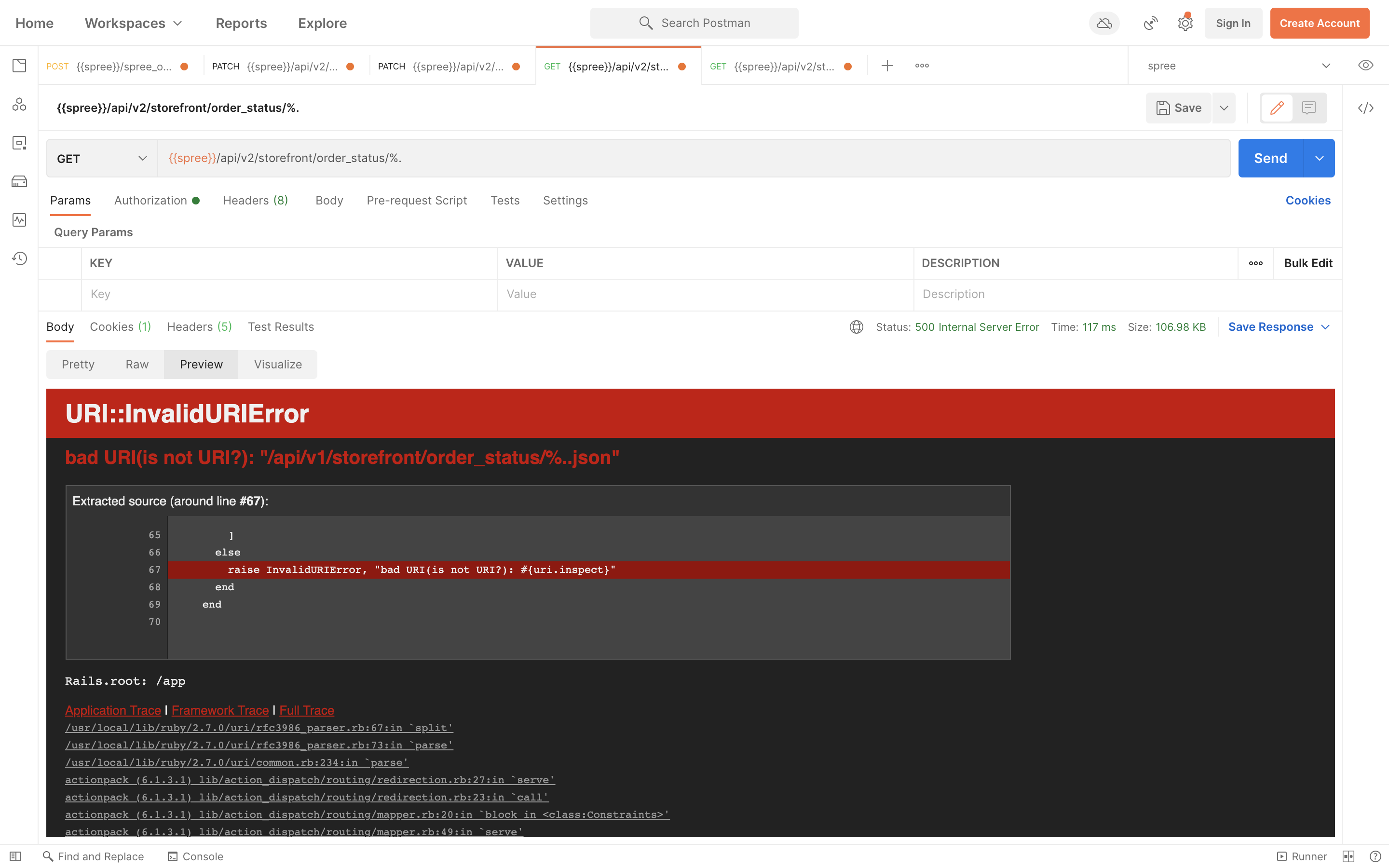 Malformed request body or parameters cause "Internal Server Error" · Issue #10971 · spree/spree ...