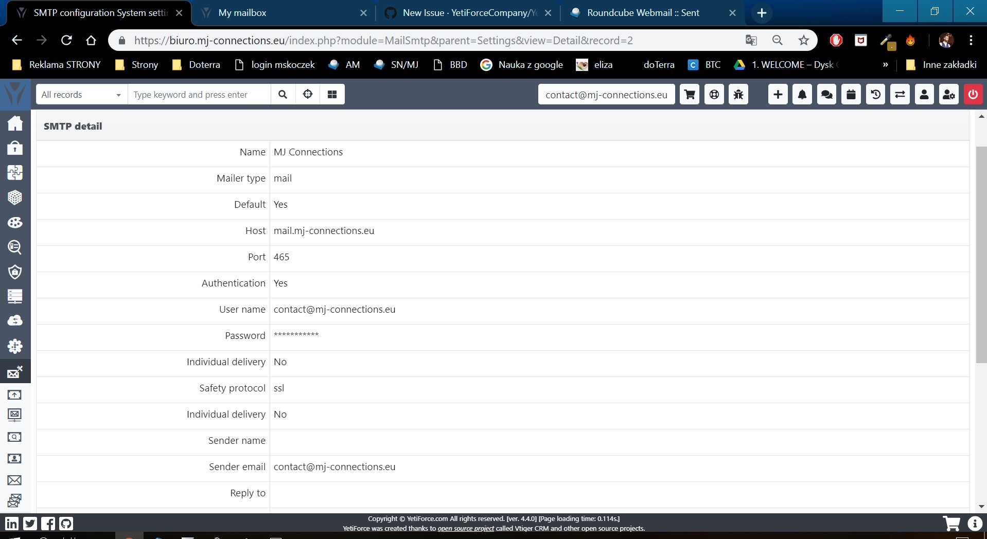 Set Up Email Ports · Issue 8322 · Yetiforcecompanyyetiforcecrm · Github 