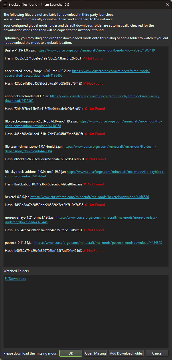 Kube.js failing to let pack launch on Prism launcher · Issue #2906 · FTBTeam/FTB-Modpack-Issues ...