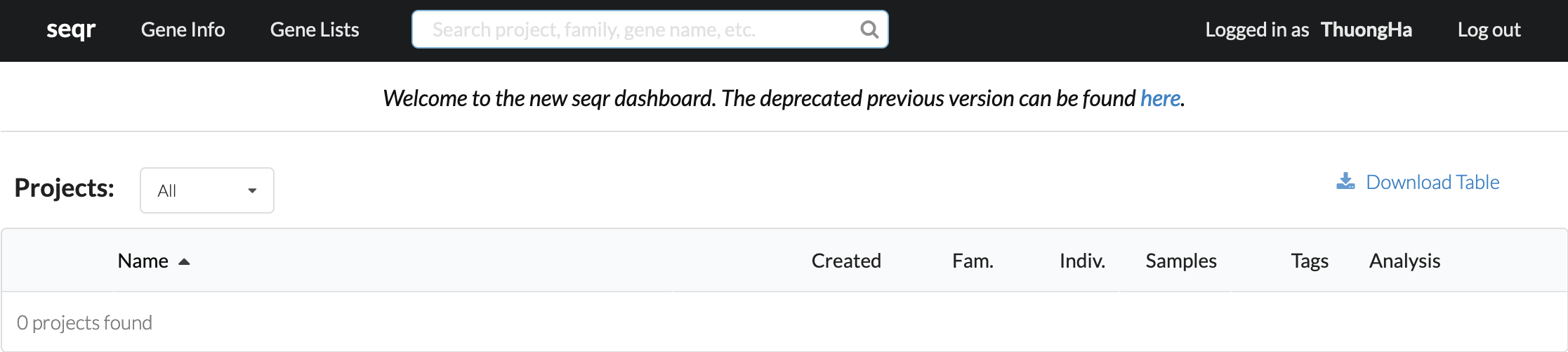 Projects disappeared from SeqR · Issue #1034 · broadinstitute/seqr · GitHub