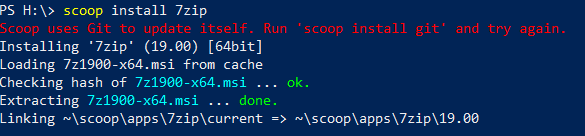 Scoop failing to "shim" 7z.exe when installing 7zip. · Issue #3862 · ScoopInstaller/Scoop · GitHub