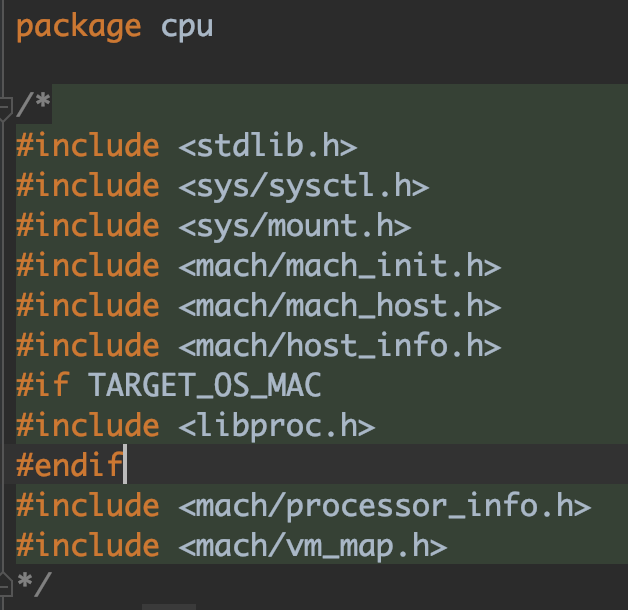 osx no mach_host_self and mach_task_self · Issue #736 · shirou/gopsutil · GitHub