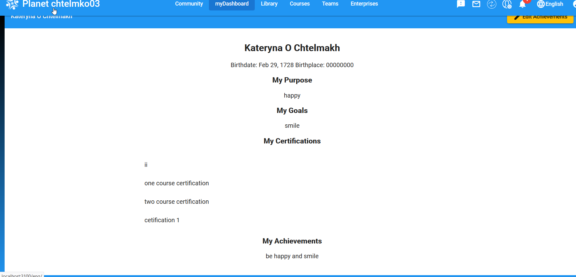 myDashboard: myAchievements, click on a certification to view it? · Issue #6762 · open-learning ...