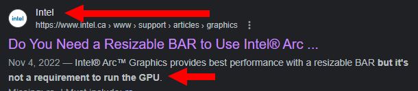 Intel Arc GPU Driver Inoperative without Resizable BAR (RE-BAR) Support · Issue #315 · IGCIT ...
