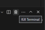 Kill terminal button should not close/hide the Panel view · Issue #183274 · microsoft/vscode ...