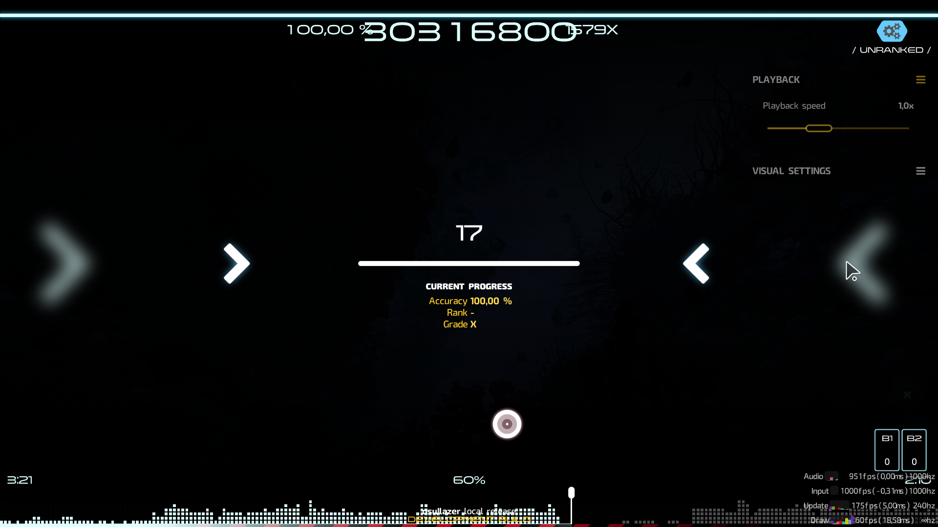 Score, accuracy and combo overlap when their values are too high ...