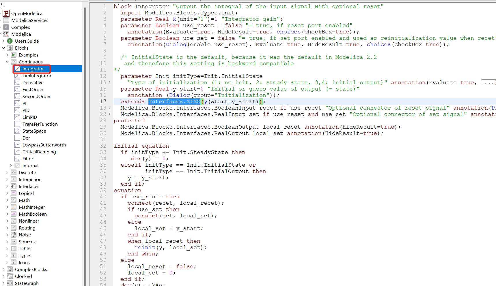 Modelica.Blocks.Continuous.Integrator · Issue #10687 · OpenModelica/OpenModelica · GitHub