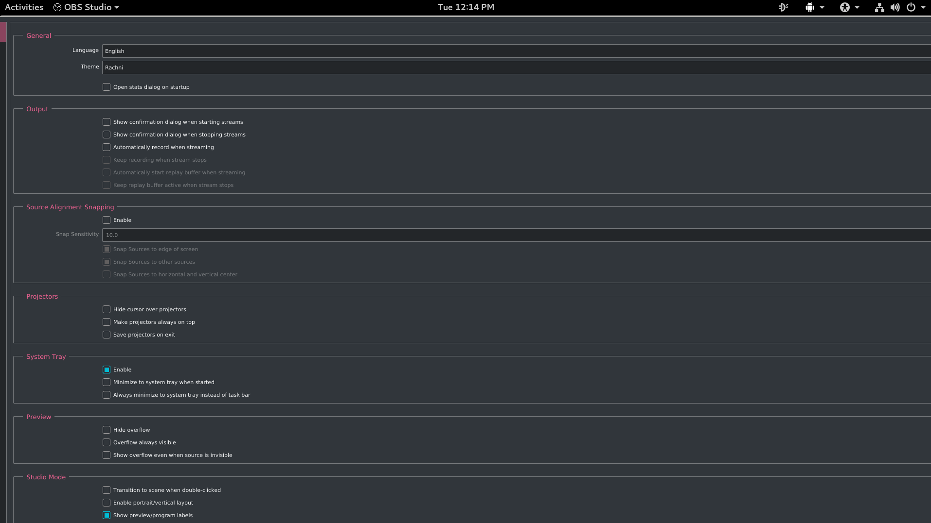 OBS interface cannot fit on one screen due to incorrect Display/monitor ...