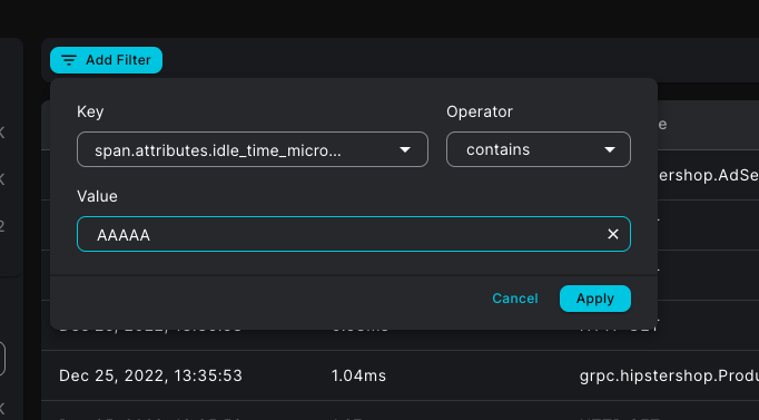 ♻️ Custom filters popover: width improvement for Key and Operator fields + add "X" icon for ...