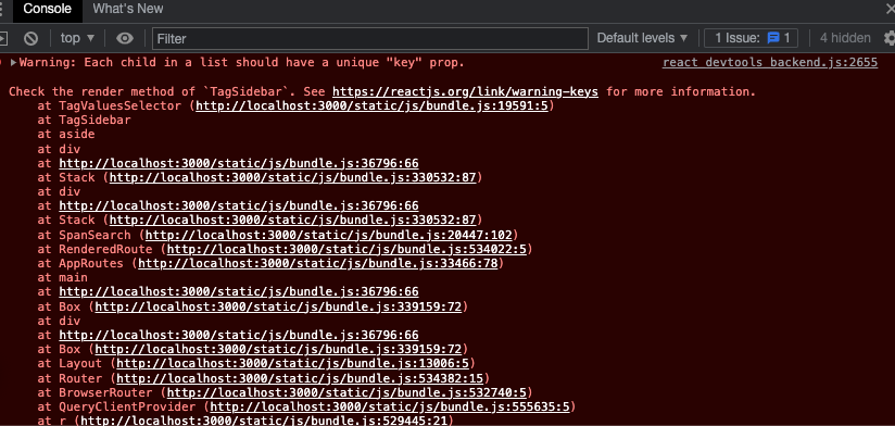🐞sidebar list has react missing 'key' prop error · Issue #1560 · teletrace/teletrace · GitHub