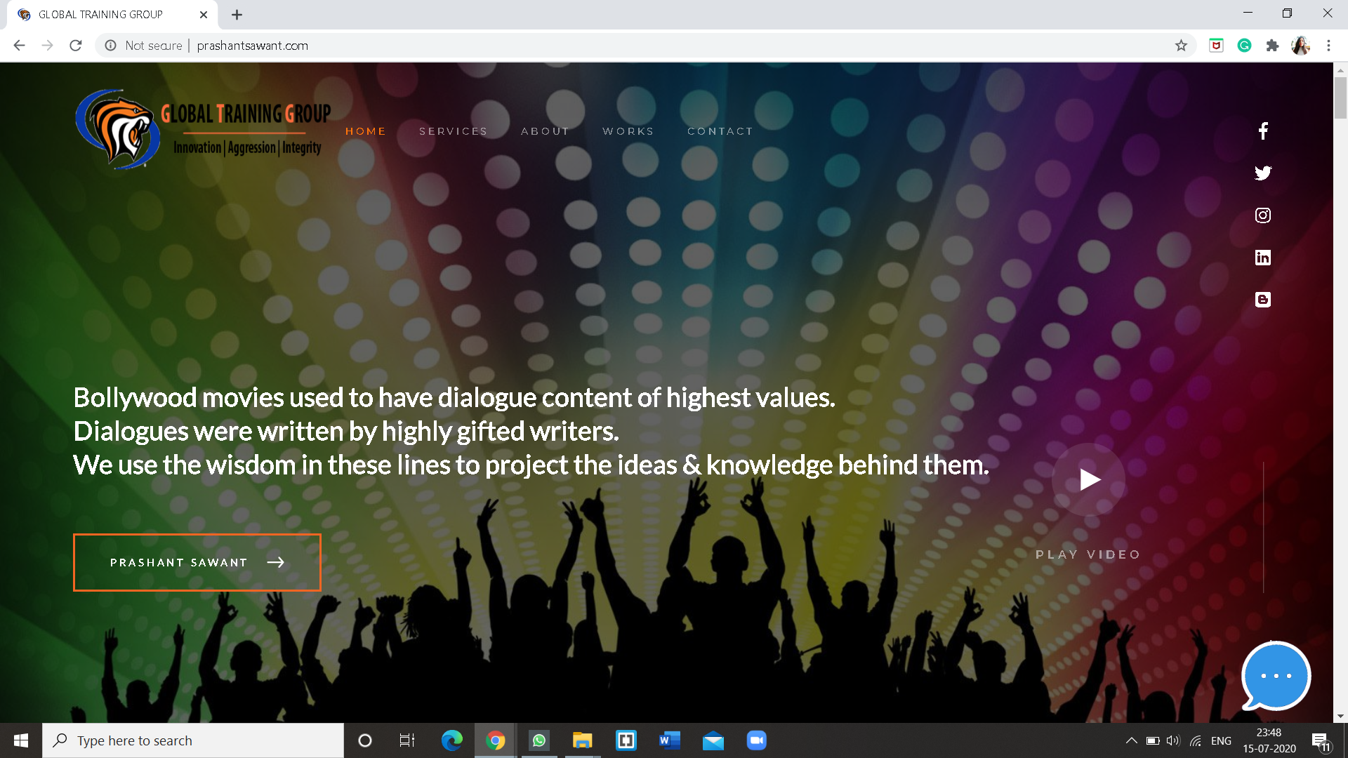 GitHub - VaishnaviManchanda/Single-Page-ResponsiveWebsite: HTML, CSS, JS, Bootstrap