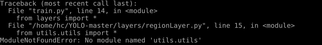 error：No module named 'utils.utils' · Issue #1 · CharlesPikachu/YOLO ...