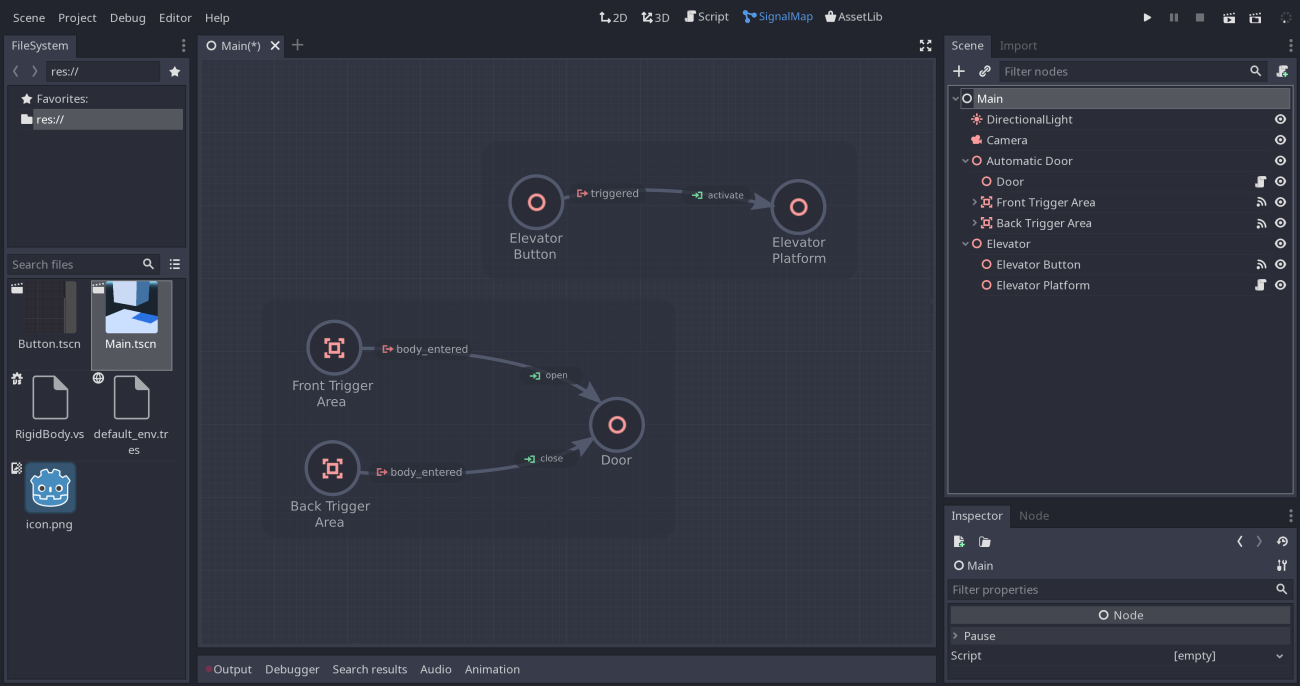 SignalMap: Signal-based high level layer for VisualScript · Issue #19750 · godotengine/godot ...
