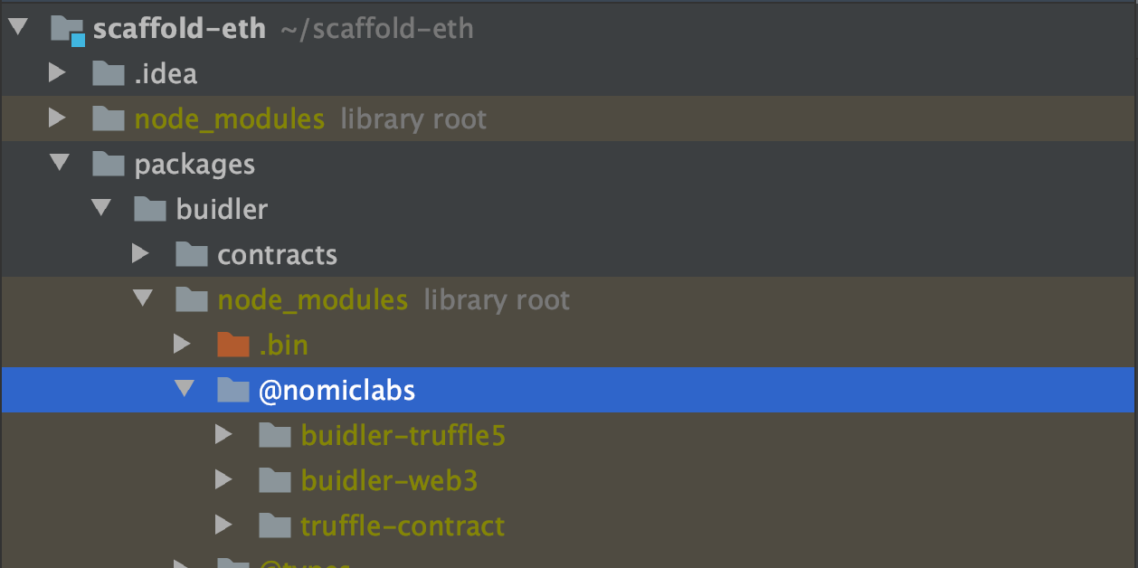 Buidler doesn't work with monorepos using hoisting · Issue #570 · NomicFoundation/hardhat · GitHub