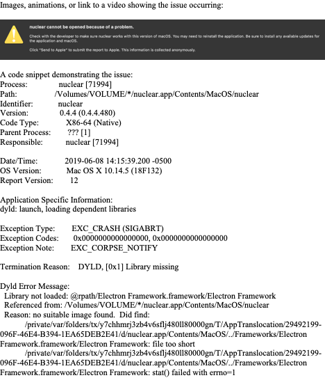 Unable to access or use nuclear on macOS · Issue #349 · nukeop/nuclear ...