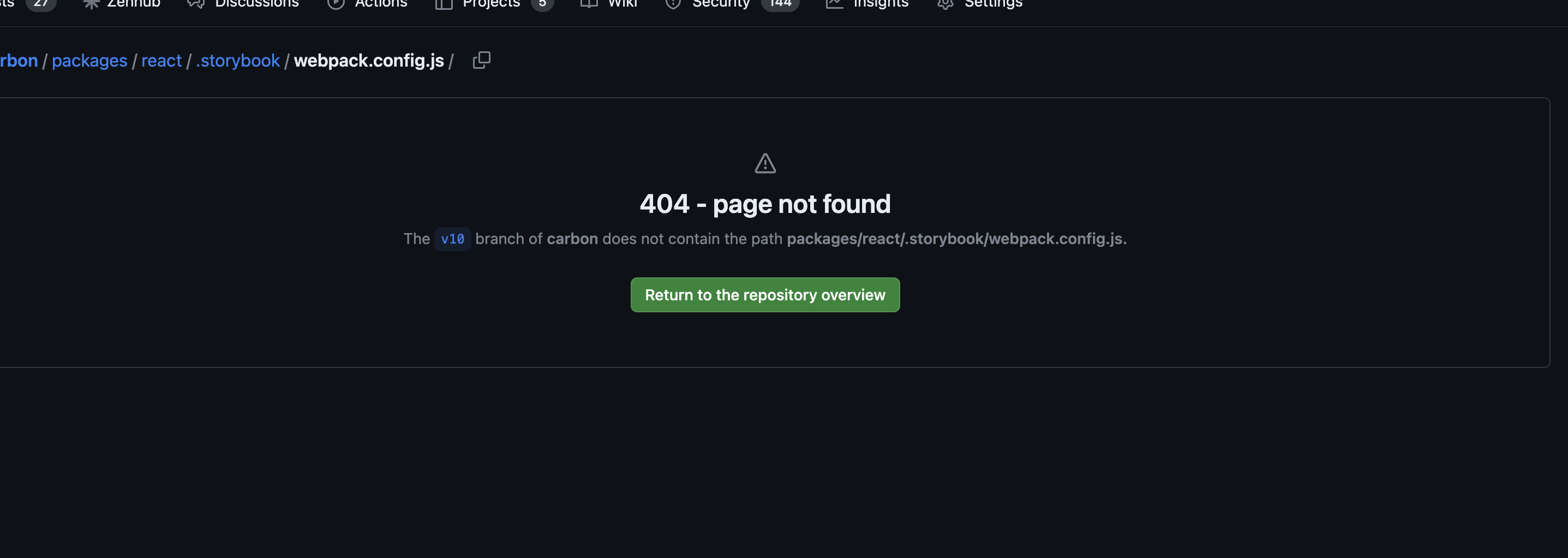 Broken webpack config link, outdated getting started information · Issue #3513 · carbon-design ...