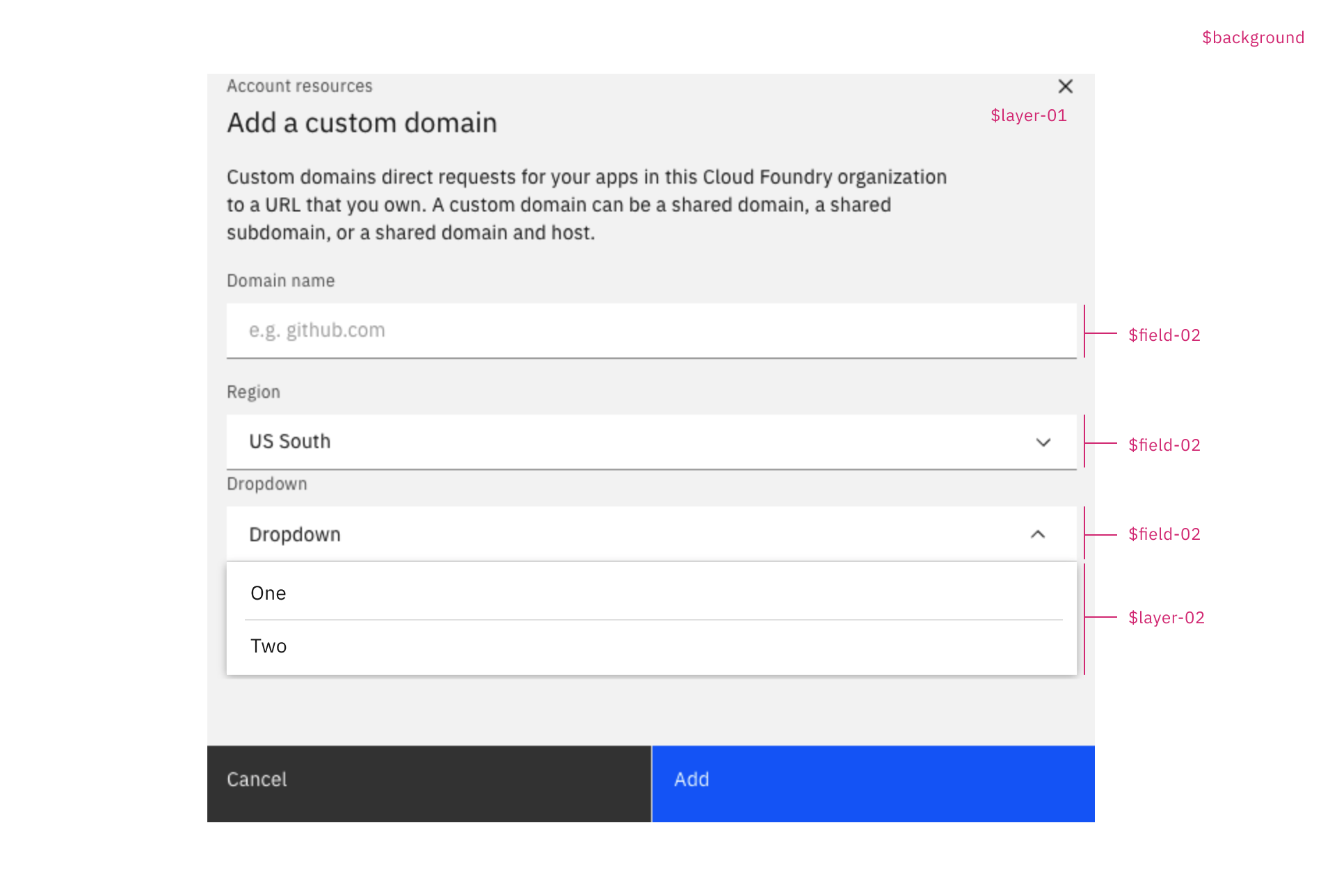 [Bug]: Dropdown & Fluid inputs inside modal - wrong background-color token · Issue #13698 ...