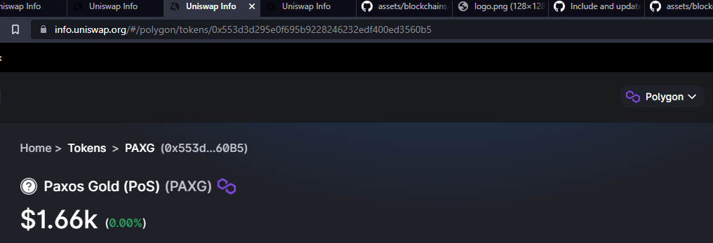 Include and update trustwallet polygon token assets · Issue #3257 · Uniswap/interface · GitHub