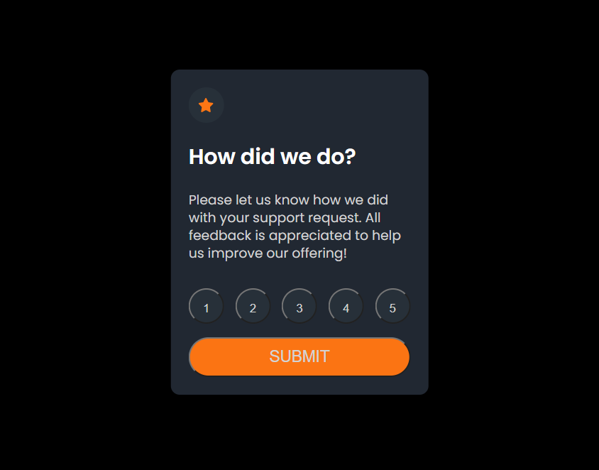 GitHub - ocrearyy/interactive-rating-component: This is a nice, small project to practice ...