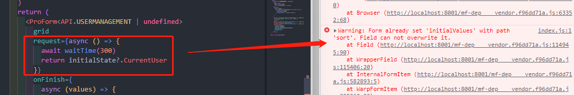 🐛[BUG] ProForm 的 request 回显会有警告 · Issue #6516 · ant-design/pro-components · GitHub