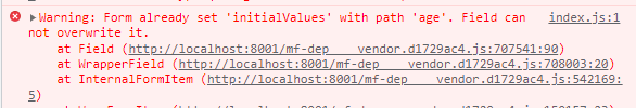 🐛[BUG] Form already set 'initialValues' with path 'status'. Field can not overwrite it · Issue ...